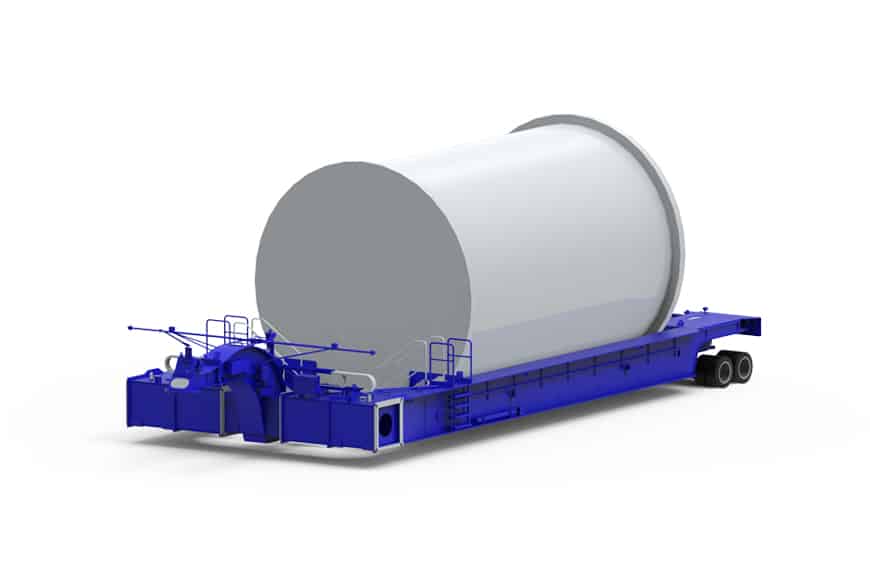 Reel transporter designed for secure and efficient transport of heavy ...